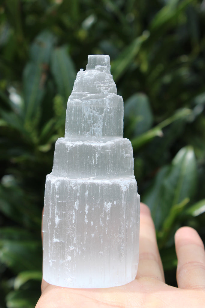 4" Selenite Tower – GratefulGemHead