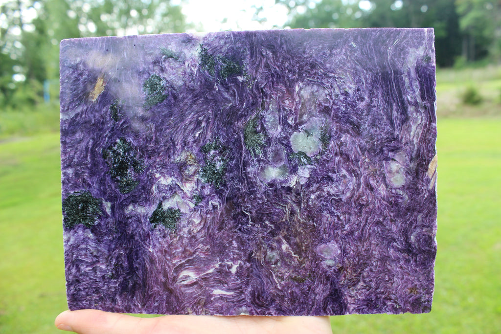 Polished Charoite Slab – GratefulGemHead